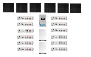 Hybrid Off-Grid / Grid-Tie Solar Kit - 19.2kW of REC Solar, 15kW Sol ...