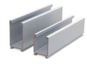 Tamarack Solar Flush Mount 84" of 2.3" Tall Black Finish Rail | NAZ ...