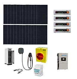 10.08kW EV Charging System - 10.68kW of Canadian Solar, Sol Ark 12K ...
