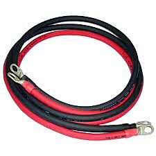 Inverter Cables Pair of Red and Black #2 AWG, 60 inches UL Listed MTW ...