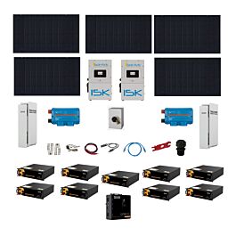 Hybrid Off-Grid / Grid-Tie Solar Kit - 16.8kW of REC Solar, 15kW Sol ...