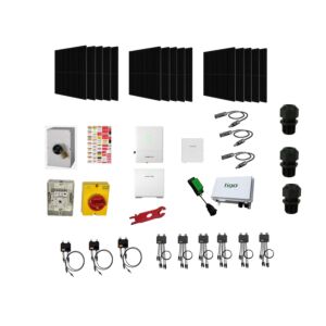 Hybrid Off-Grid / Grid-Tie Solar Kit - 6.3kW of REC Solar, 5kW H2 ...