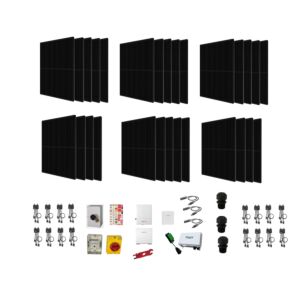 Hybrid Off-Grid / Grid-Tie Solar Kit - 11.7kW of REC Solar, 8.6kW H2 ...