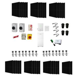 Hybrid Off-Grid / Grid-Tie Solar Kit - 13.4W of REC Solar, 10kW H2 ...