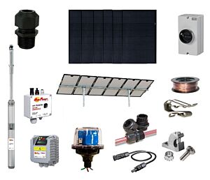 NAZ Solar pumping kit - 2.67kW CS6.2-48TM-445H Solar Modules, Sun Pump ...